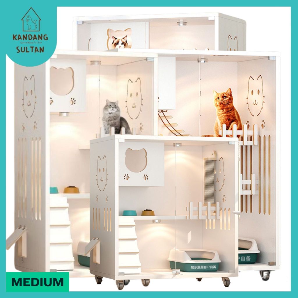 Jual kandangsultan-Kandang Kucing Medium All Type Bisa Diknockdown Kandang Kucing Kayu ...