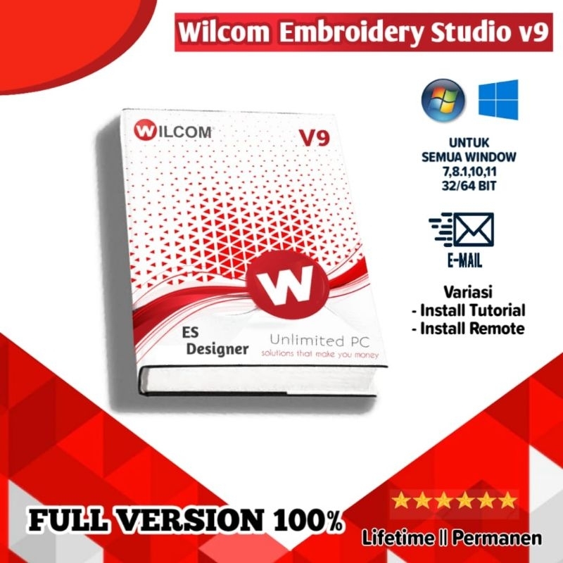 Jual Wilcom Es v9 Sp4 Full Version || Support Di Semua Windows 32/64bit ...