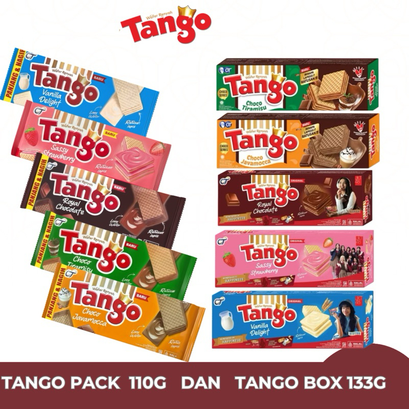 Jual Tango wafer Pack 110g Dan Kaleng Coklat Dan Vanilla 240 gram Dan ...