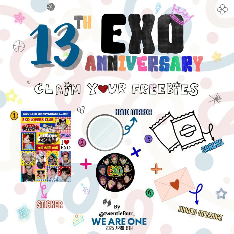 Jual Freebies EXO 13th Anniversary by twentiefour_ | Shopee Indonesia