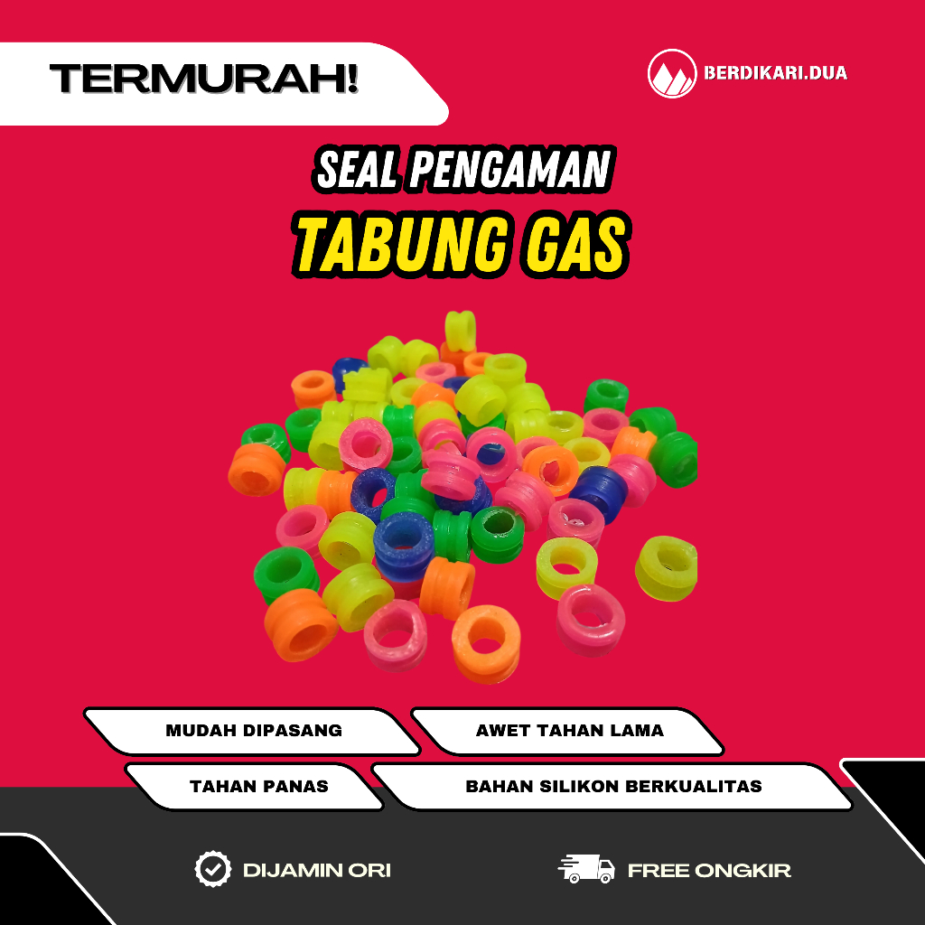 Jual [ 10 PCS ] Karet Seal Tabung Gas LPG Warna / Pelangi -Bahan ...