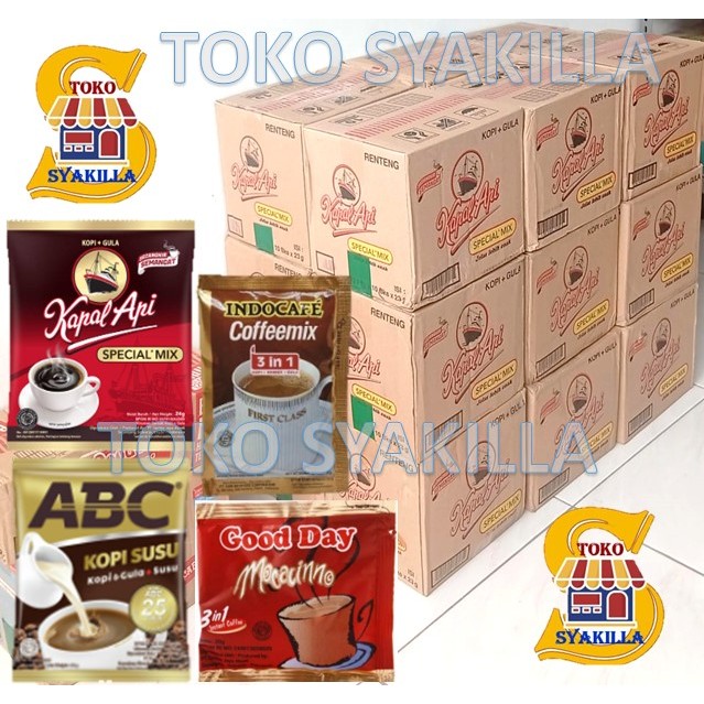Jual Kopi kapal api special mix, ABC Susu, Gooday Merah, Indocafe ...