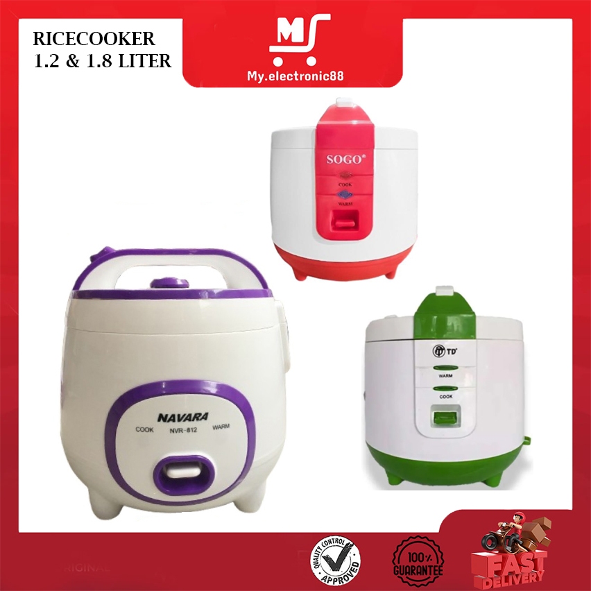 Jual Rice Cooker Plastik TD/SOGO/NAVARA 1.2 Liter dan 1.8 Liter ...
