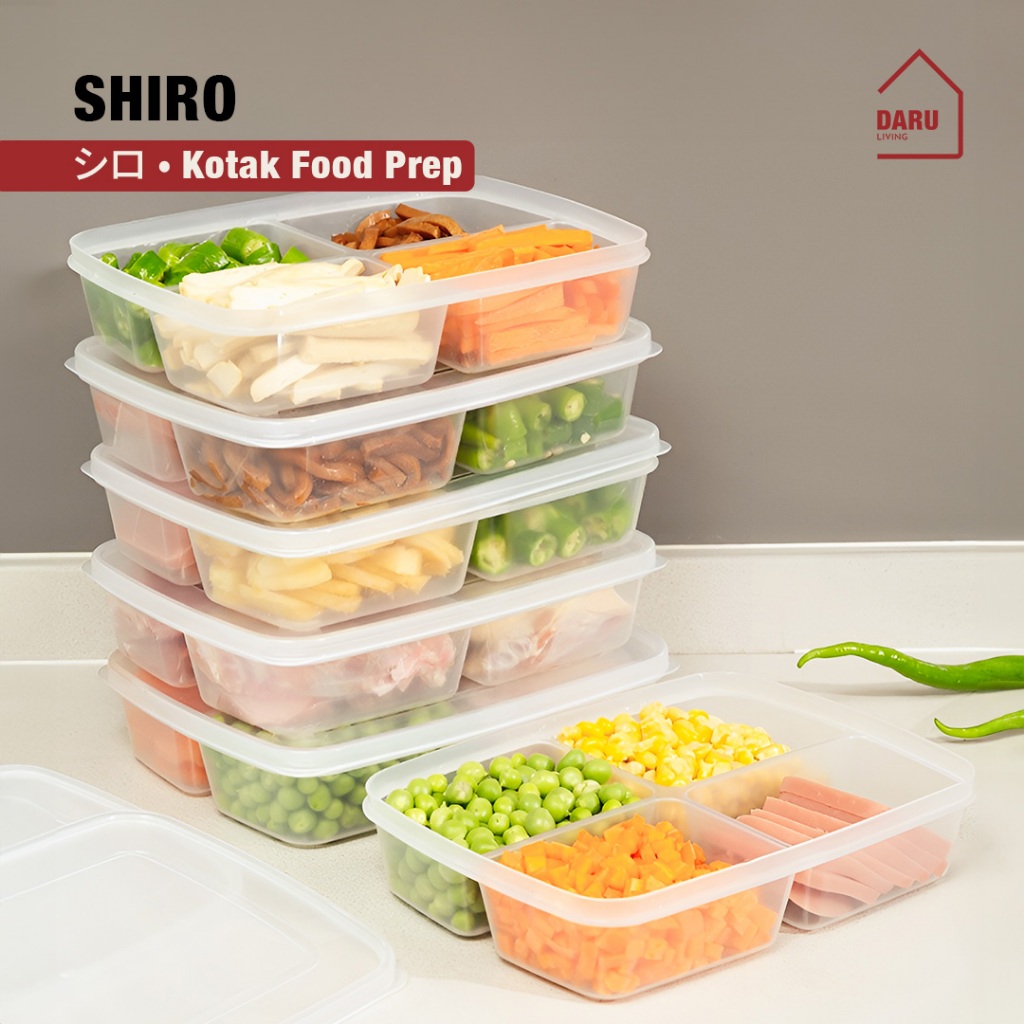 Jual 【DARU】SHIRO - Tempat Penyimpanan Makanan Kulkas 4 SEKAT / Food ...