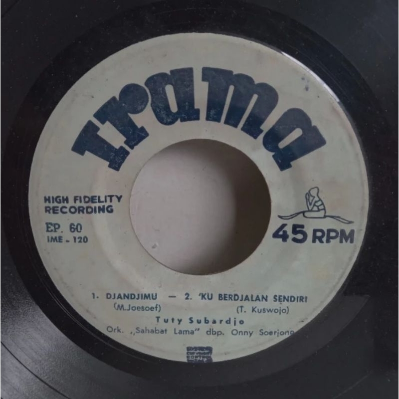 Jual Vinyl Piringan Hitam 7 inch Tuty Subardjo - Djanjimu | Shopee ...