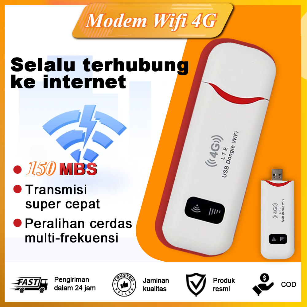 Jual Modem WIFI 4G LTE USB Mudah Alih Menyokong Pelbagai Pengendali ...