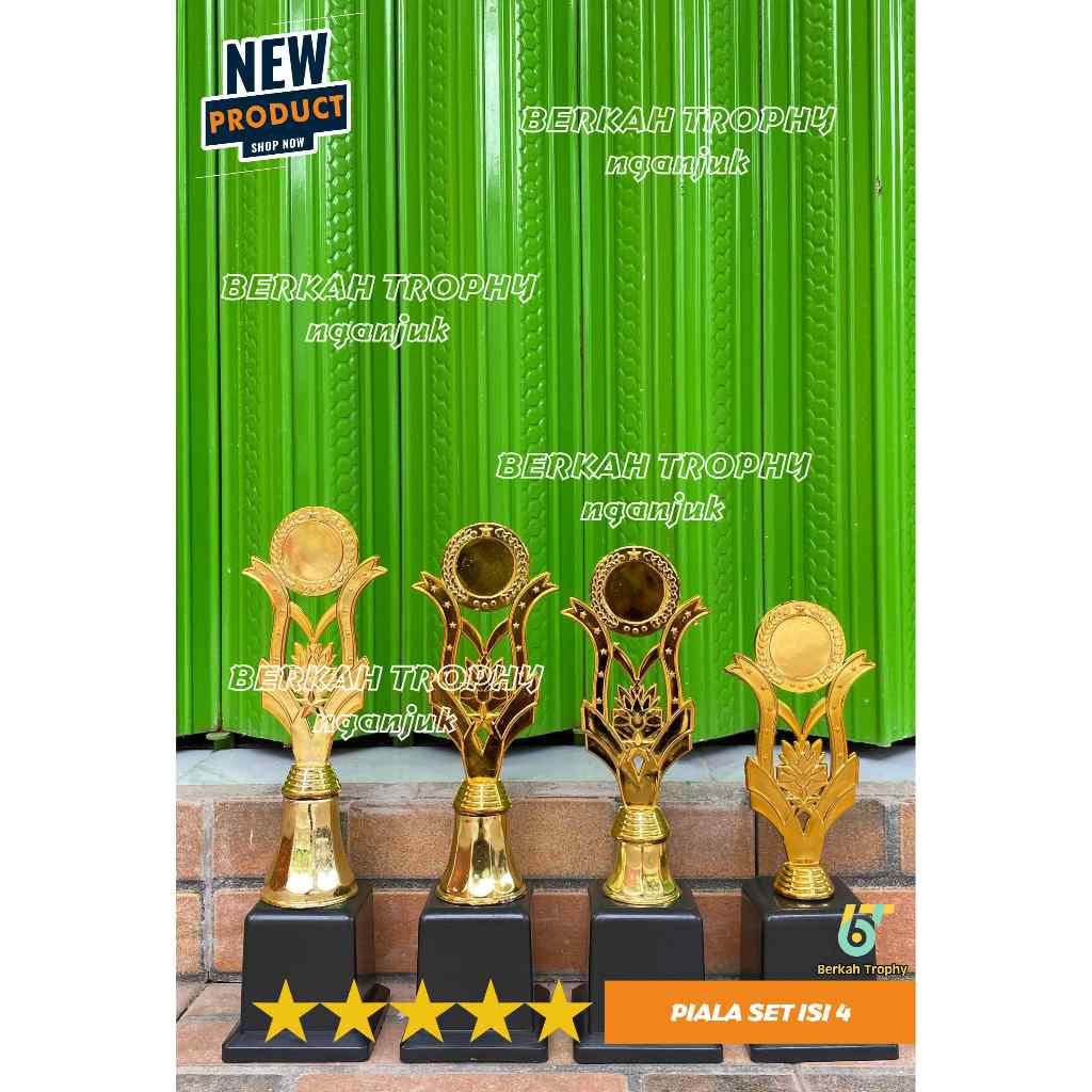 Jual PIALA SET ISI 4 JUARA 1,2,3 DAN 4 | Shopee Indonesia