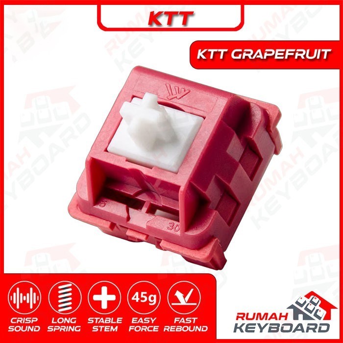 Jual KTT - Content - Switch - Grapfruit - 3 Pin - 45g - Pcb Mount ...