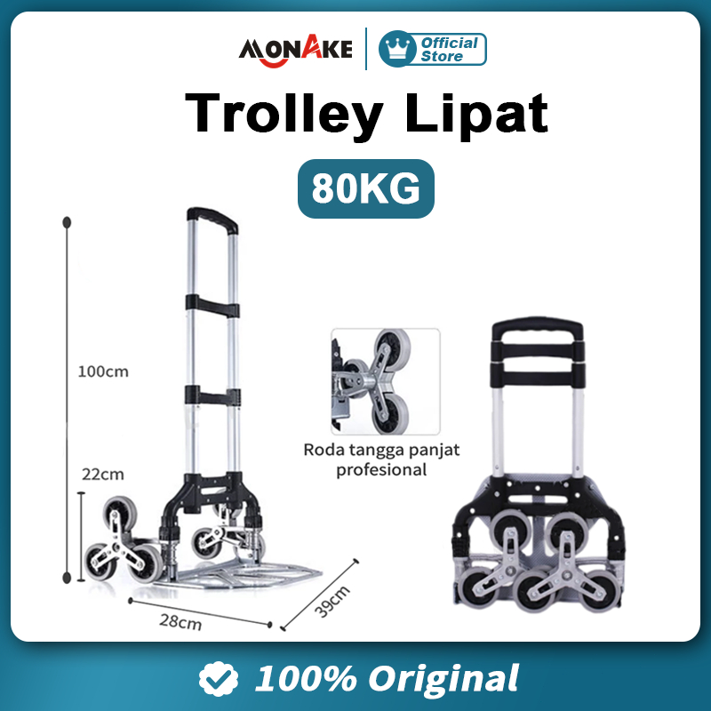 Jual MONAKE Alat Jerman Troli Rumahan Troli Lipat Serbaguna Portabel ...