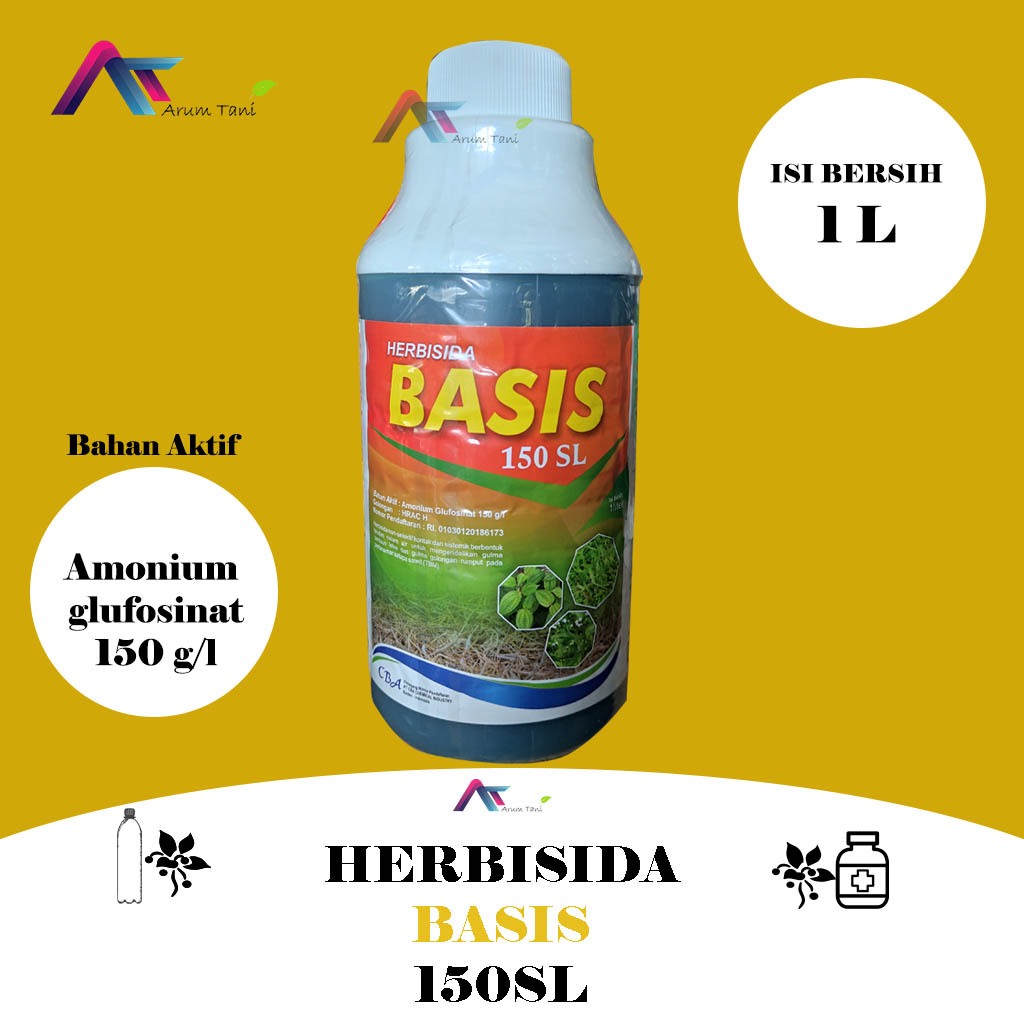 Jual HERBISIDA BASIS 150SL1 LITER pembasmi lulangan dan grinting ...
