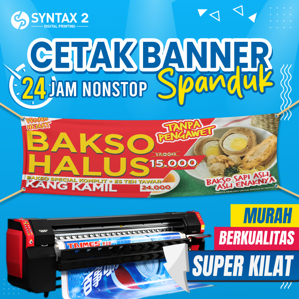 Jual Cetak Banner Digital Print Outdoor / Cetak Spanduk Custom Murah ...