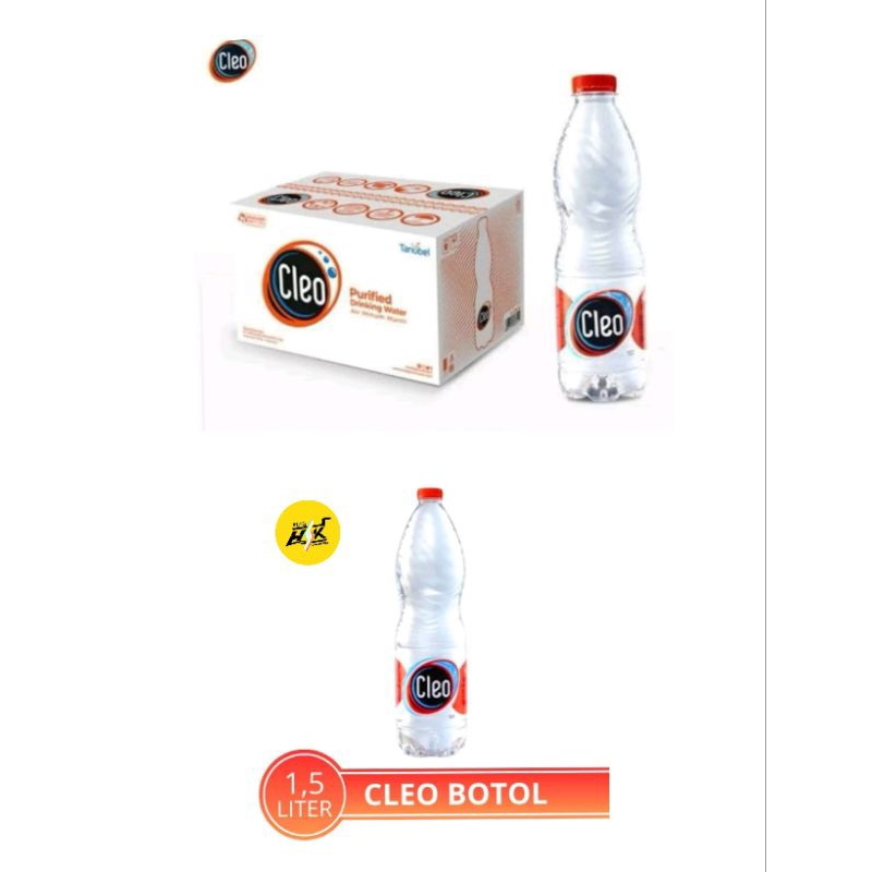 Jual AIR MINUM MERK CLEO BOTOL 1500 ML ISI 12 PCS | Shopee Indonesia