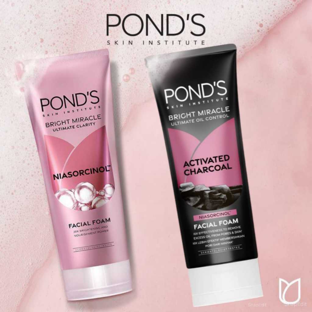 Jual Ponds Ultimate Oil Control Charcoal Facial Foam - Ponds Bright ...