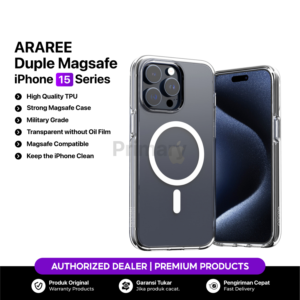 Jual Case iPhone 15 Pro Max 15 Pro ARAREE DUPLE Magsafe Compatible ...