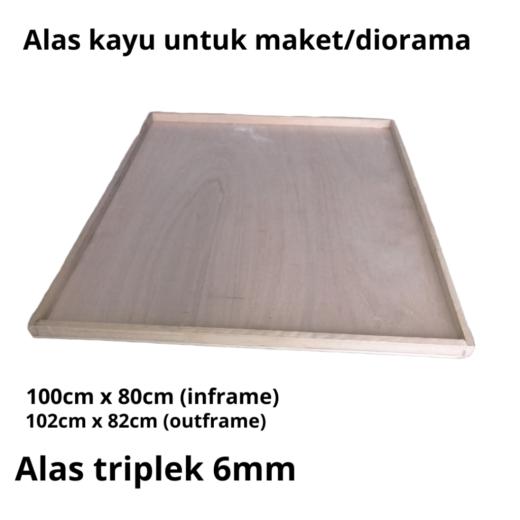 Jual Alas Maket Diorama 100cm X 80cm Wooden Model Base Triplek 6mm list ...