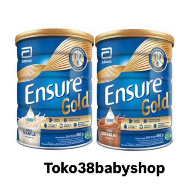 Jual ENSURE GOLD VANILA COKLAT 800 GRAM/800GR/dulu 850 gram/850gr | Shopee Indonesia