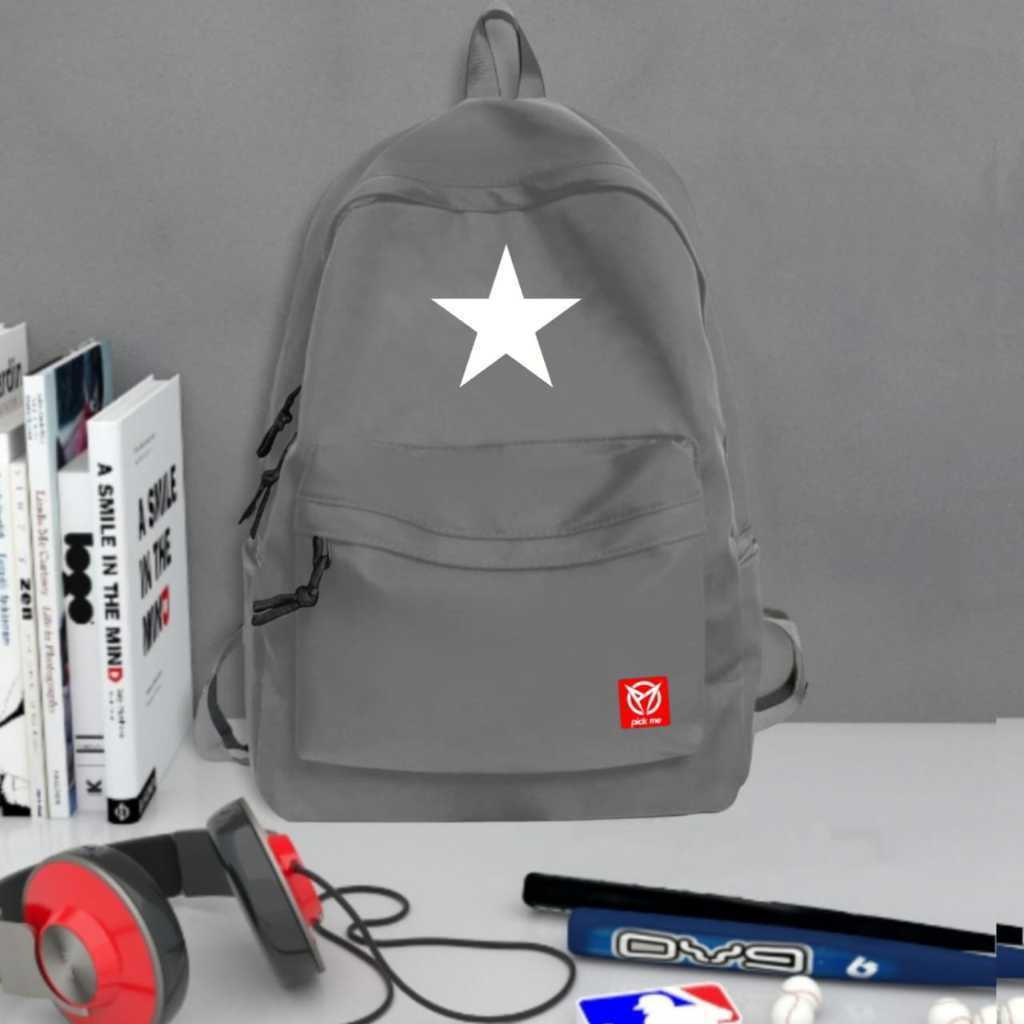 Jual rayno-bags TAS RANSEL SEKOLAH COWOK simpel (COD)/ LOGO Bintang ...