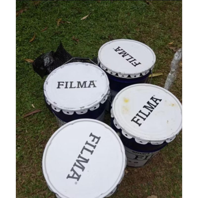 Jual ember kaleng+tutup/ kaleng palken/ kaleng besi/ tempat sampah ...