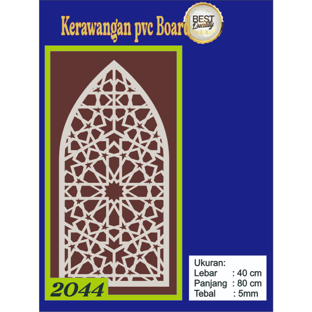 Jual KRAWANGAN PVC BOARD / ORNAMEN PVC FOAM BOARD TEBAL 5MM /PARTISI ...