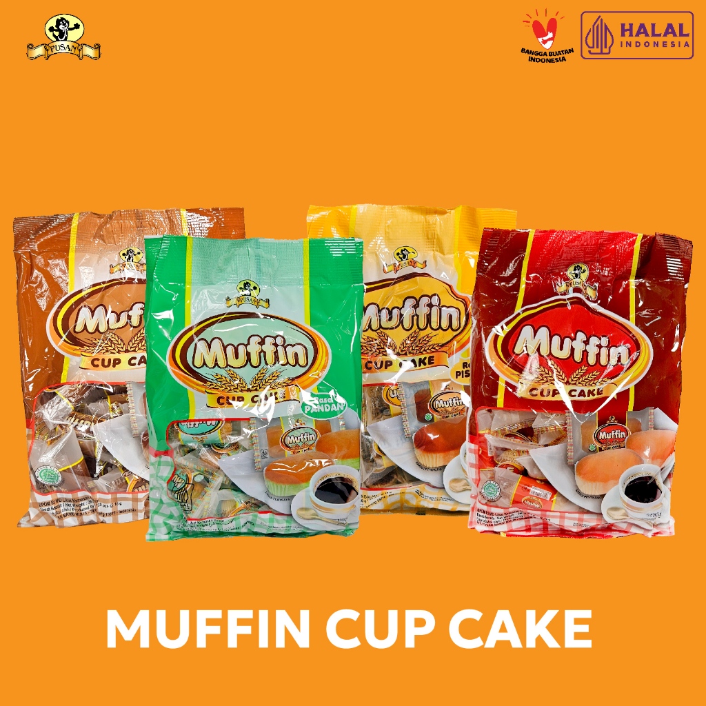 Jual Pusan Muffin Cup Cake Paket ALL VARIAN (Original, Cokelat, Pisang ...