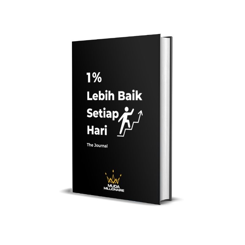 Jual Buku Jurnal Harian | Jurnal 1% Lebih Baik Setiap Hari | Muda Millionaire | Shopee Indonesia
