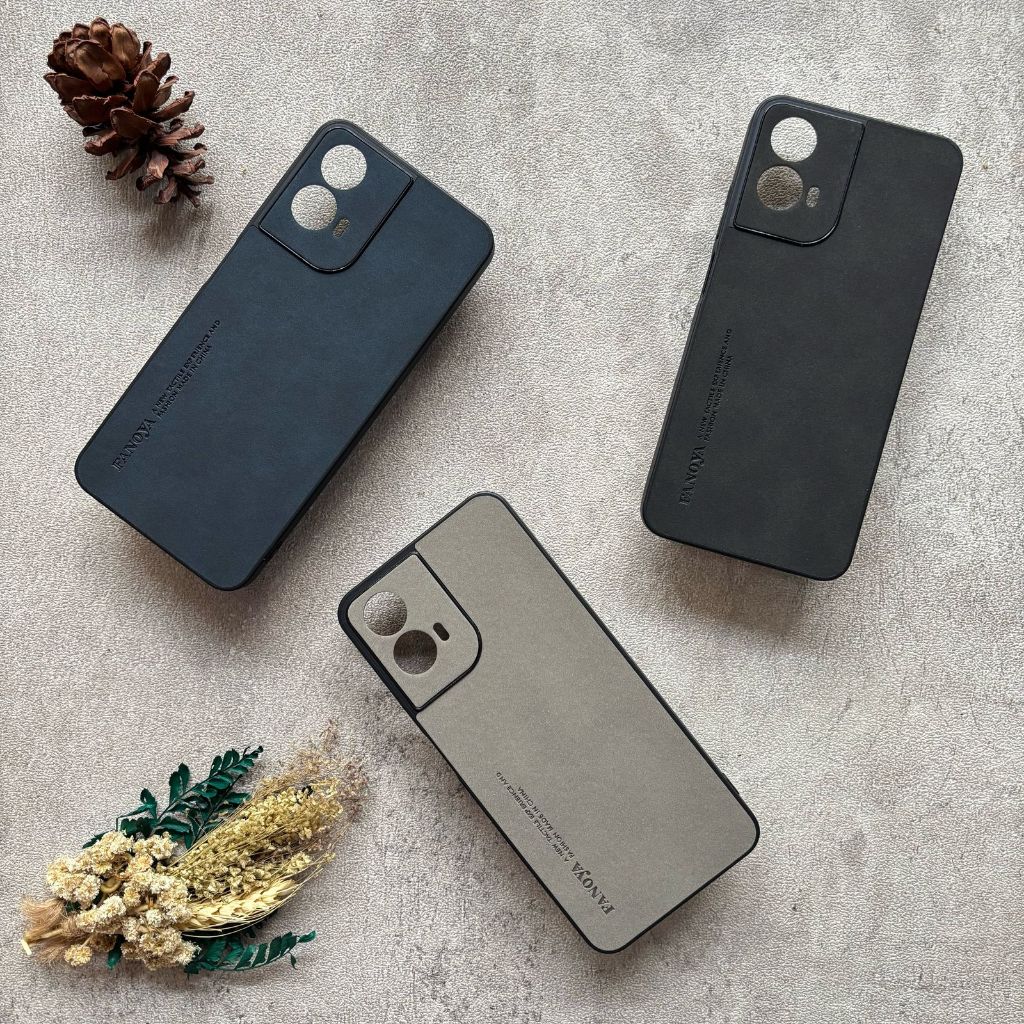 Jual Case Fanoya Moto G45 5G Leather Casing Kulit Suede Softcase ...