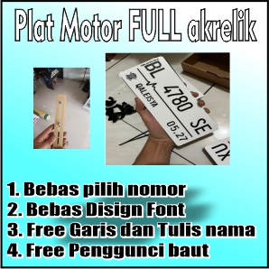 Jual PLAT MOTOR/KERETA timbul PREMIUM UNTUK KENDARAAN WARNA PUTIH DAN ...