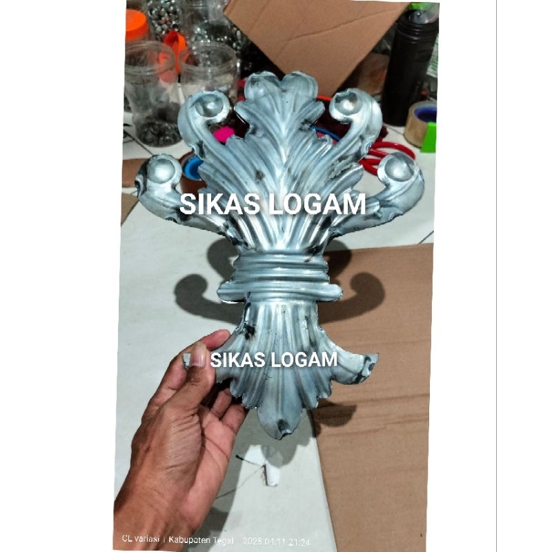 Jual mahkota tengah plat besi pengganti cor aluminium costum | Shopee ...