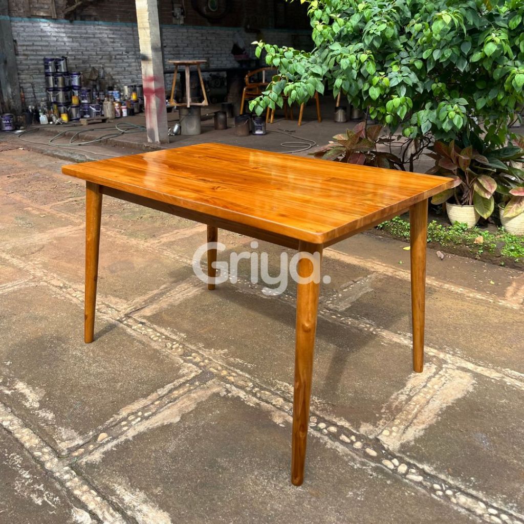 Jual meja makan minimalis kayu jati meja ropan kayu jati meja minimalis ...