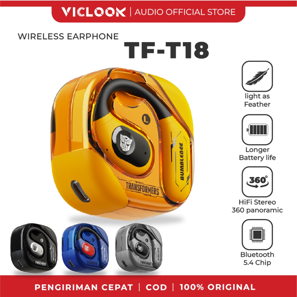 Jual Transformer x VICLOOK Gaming Headset Stereo OWS 9D HIFI sport IPX ...