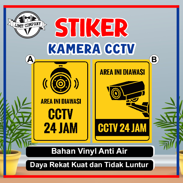 Jual Sticker CCTV / Stiker CCTV / Sticker CCTV 24 Jam / Stiker CCTV 24 ...