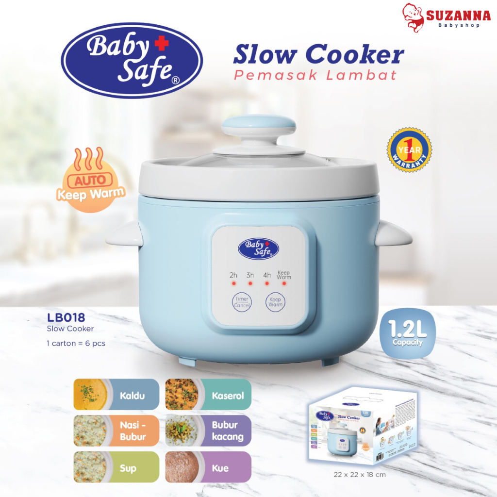 Jual BABY SAFE Slow Cooker 1.2L LB018 / BabySafe | Shopee Indonesia