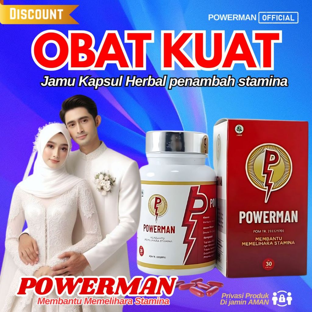 Jual Powerman OBAT KUAT Membantu Memelihara Stamina 30 Kapsul | Shopee Indonesia