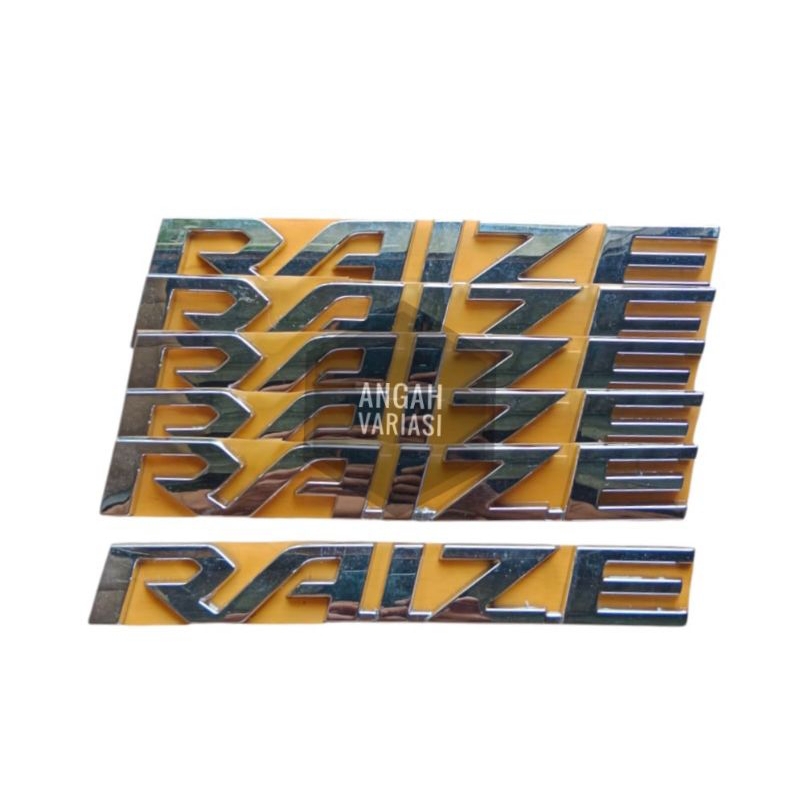 Jual Emblem Tulisan Raize Emblem Tulisan Bagasi Toyota Raize Original ...