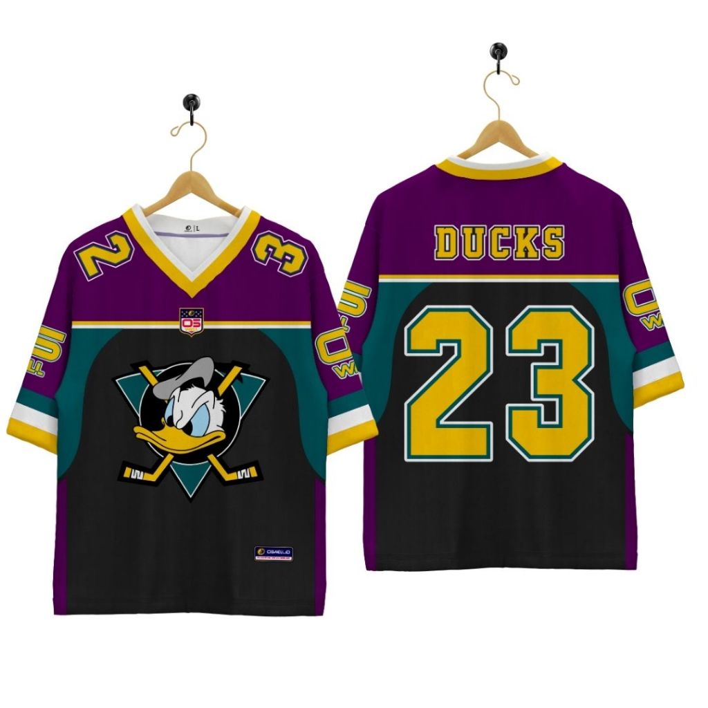 Jual JERSEY RUGBY / JERSEY STREETWEAR DONAL DUCK HITAM GRATIS NAMA DAN ...