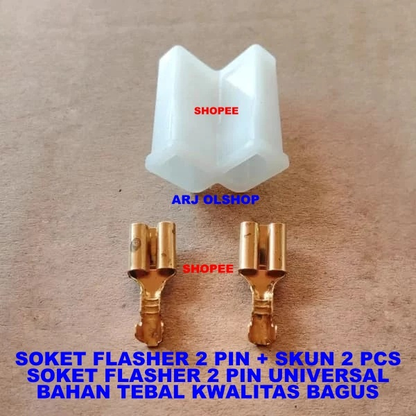 Jual SOCKET FLASHER Tanpa Kabel SOKET 2 Pin L / SOCKET SOKET CONNECTOR ...