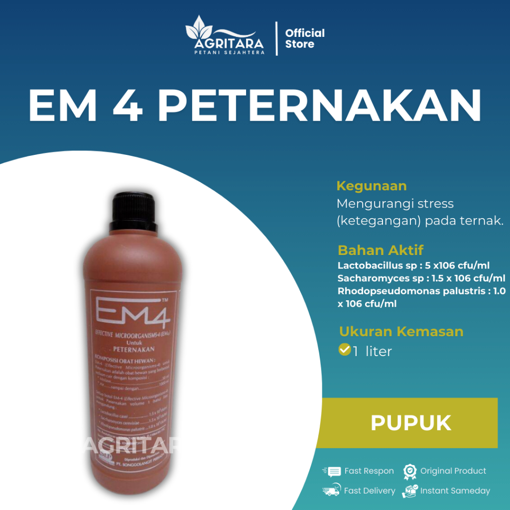 Jual EM4 PETERNAKAN 1 LITER | Shopee Indonesia