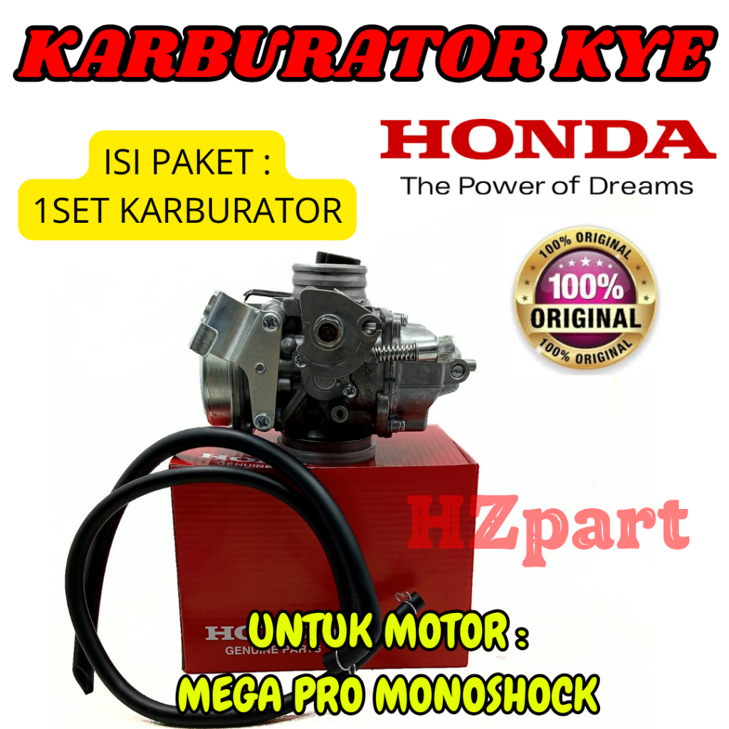 Jual KARBURATOR MEGA PRO KODE-KYE ASLI HONDA AHM MEGAPRO MONOSHOCK NEW CARBU KARBU KUALITAS ...