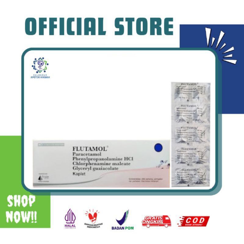 Jual Flutamol tablet flu batuk pilek bersin bersin hidung tersumbat ...