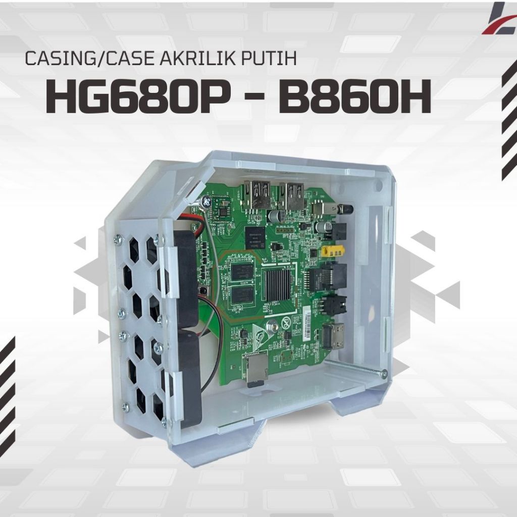 Jual CASE/CASING AKRILIK WARNA PUTIH UNTUK STB HG680P& B860H V1/V2 NAS ...