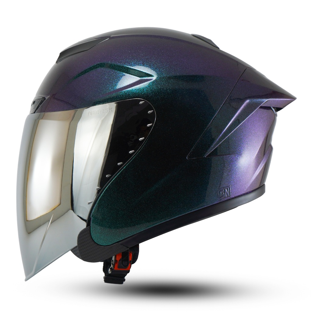 Jual Helm Half Face Jitsu J-Strike Solid Terbaru Visor Silver SNI ...