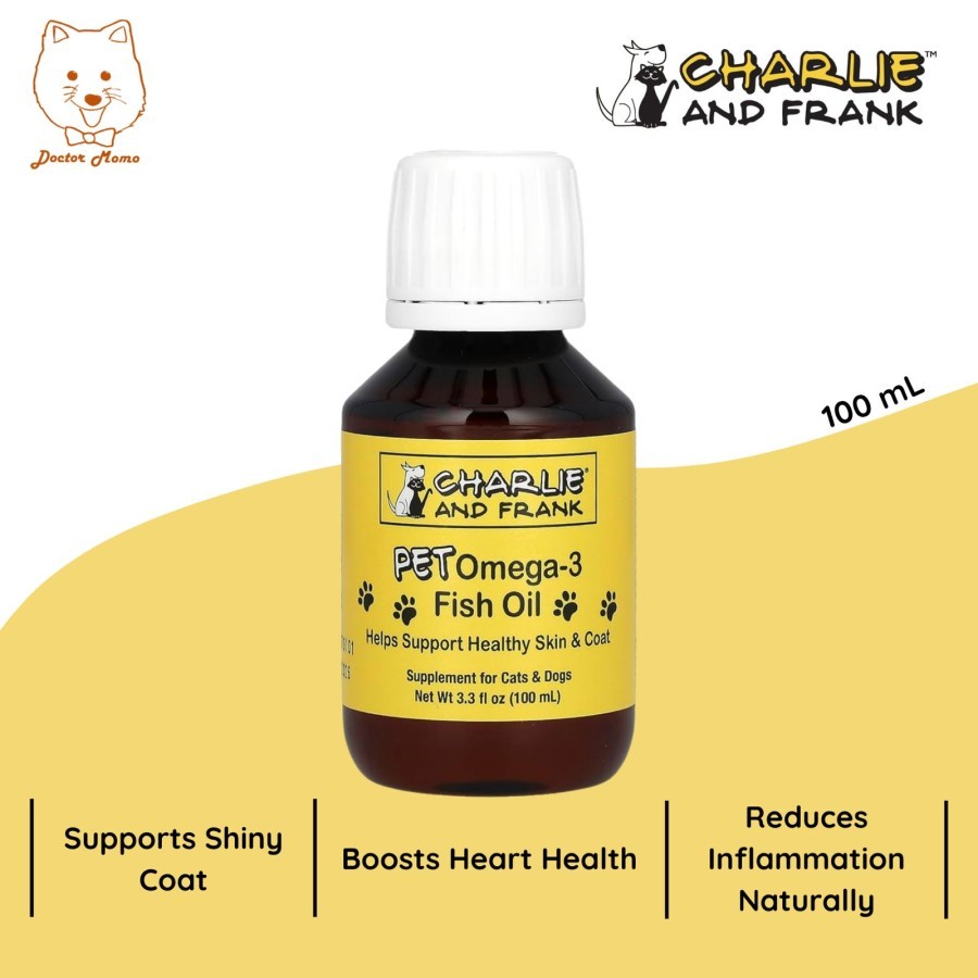 Jual Charlie and Frank Pet Omega 3 Fish Oil Minyak Ikan Hewan Dog Cat ...