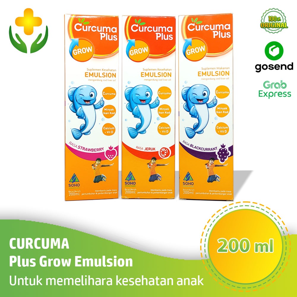 Jual Curcuma Plus Grow Emulsion 200 ml - Vitamin Daya Tahan Tubuh Anak ...