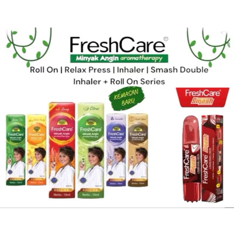 Jual FRESHCARE SMASH / DOUBLE INHALER AND ROLL ON | FRESH CARE STRONG ...