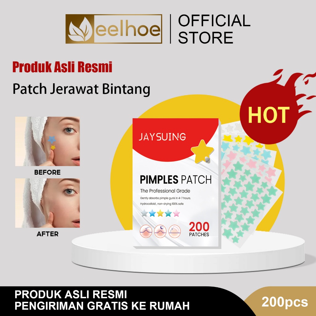 Jual Pimple Patch Pimple Patch Stiker Jerawat berwarna-warni Cute Star ...