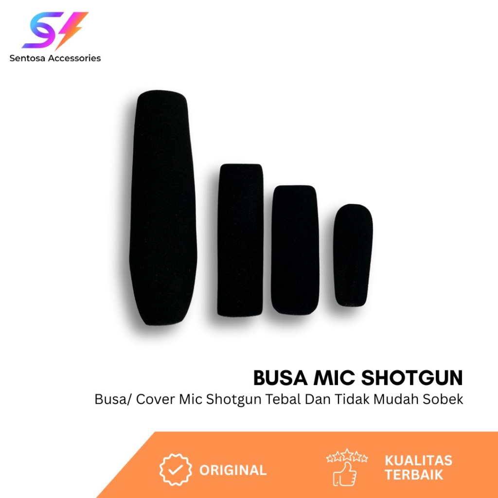 Jual Busa Mic Shotgun Busa Mic Panjang Tebal Foam Sponge Shotgun ...