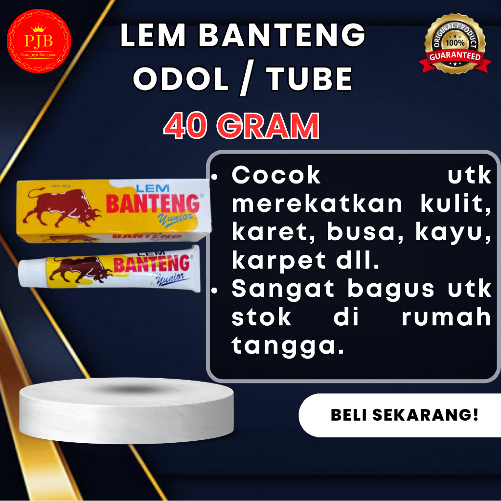 Jual LEM BANTENG LEM KUNING SERBA GUNA 40 GRAM ODOL / TUBE | Shopee ...