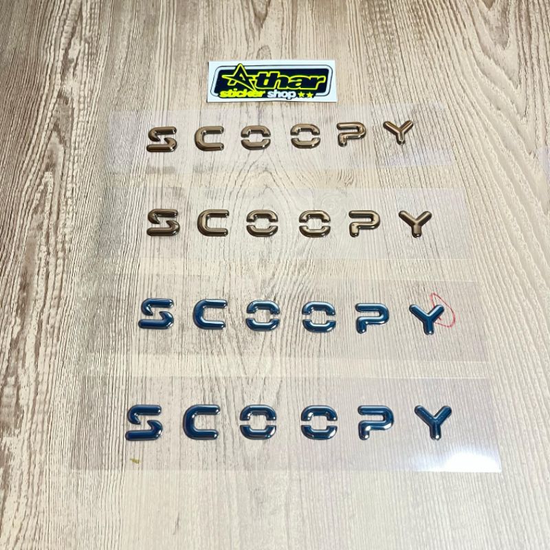 Jual emblem Scoopy original logo Scoopy emblem motor | Shopee Indonesia
