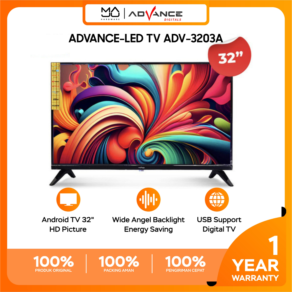 Jual Advan Smart TV ADV 3203 A Smart TV Advance LED TV 32 Inch Frame ...