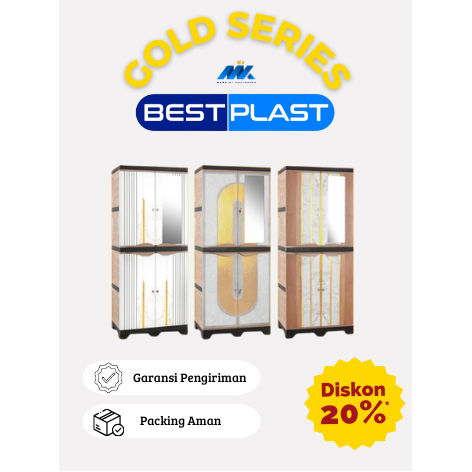 Jual BESTPLAST GOLD Lemari Pakaian Plastik Olymplast 2 Pintu Lemari ...